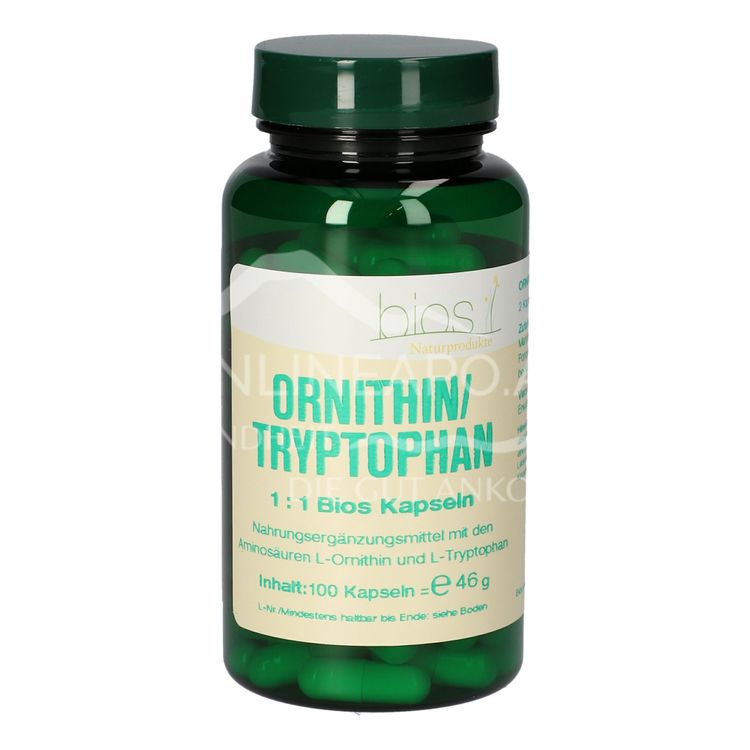 Bios Ornithin / Tryptophan 1:1 Kapseln | schnell günstig geliefert